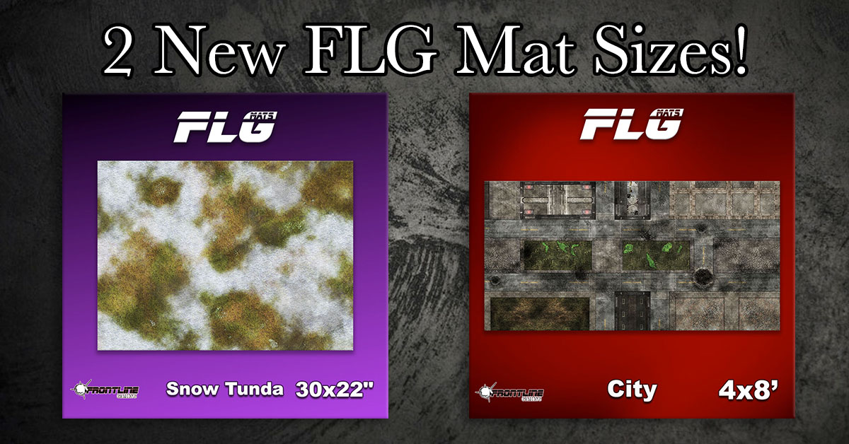 Brand new FLG Mat Sizes!