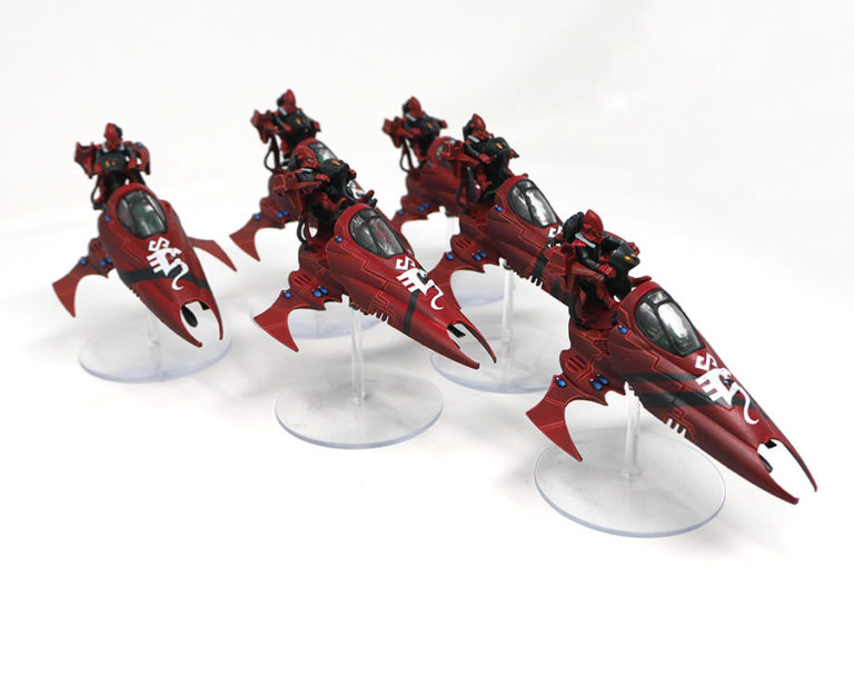 Completed Commission: Eldar Vyper Jetbikes - Frontline Gaming