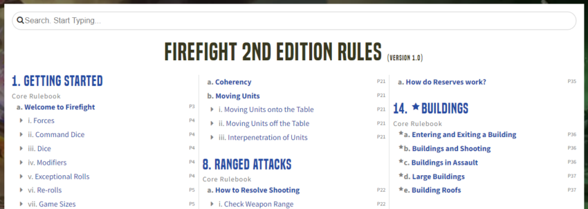 Firefight 2nd Edition Rules Are Free on Mantic’s Website