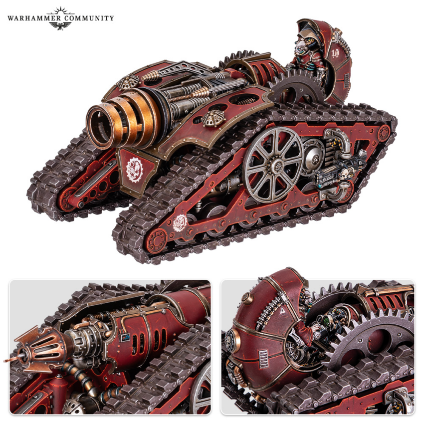 Mechanicum Forces Get Heavy Support with Krios Battle Tank and Karacnos ...