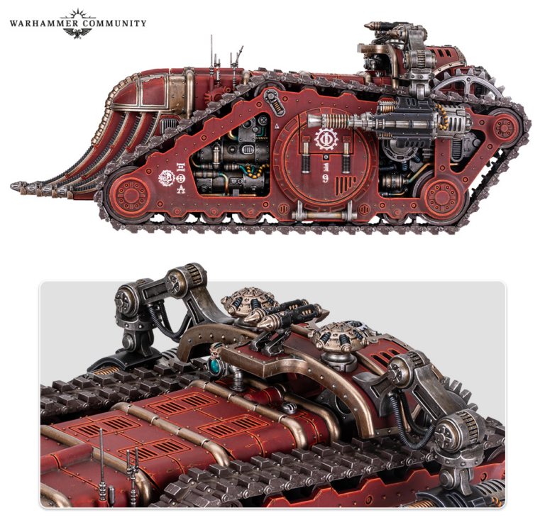 Mechanicum Forces Get Heavy Support with Krios Battle Tank and Karacnos ...