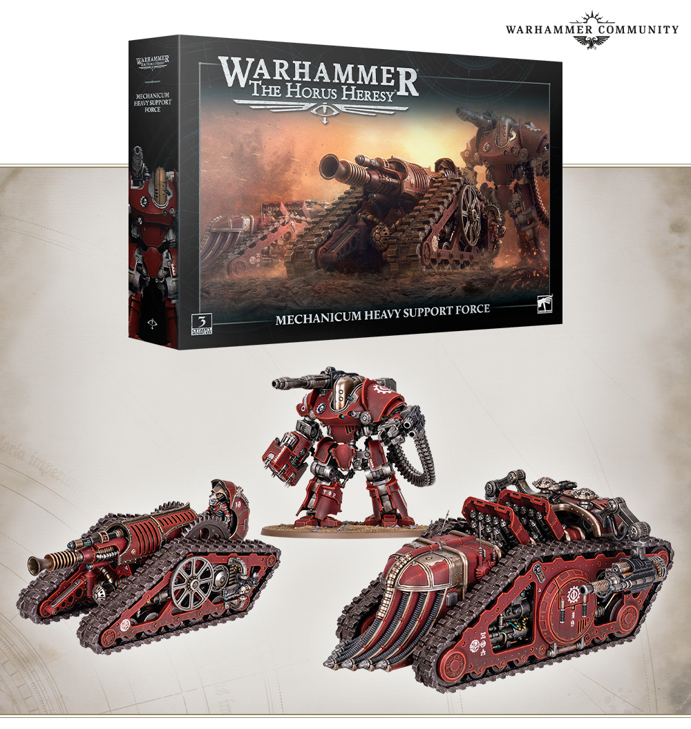 Mechanicum Forces Get Heavy Support with Krios Battle Tank and Karacnos ...