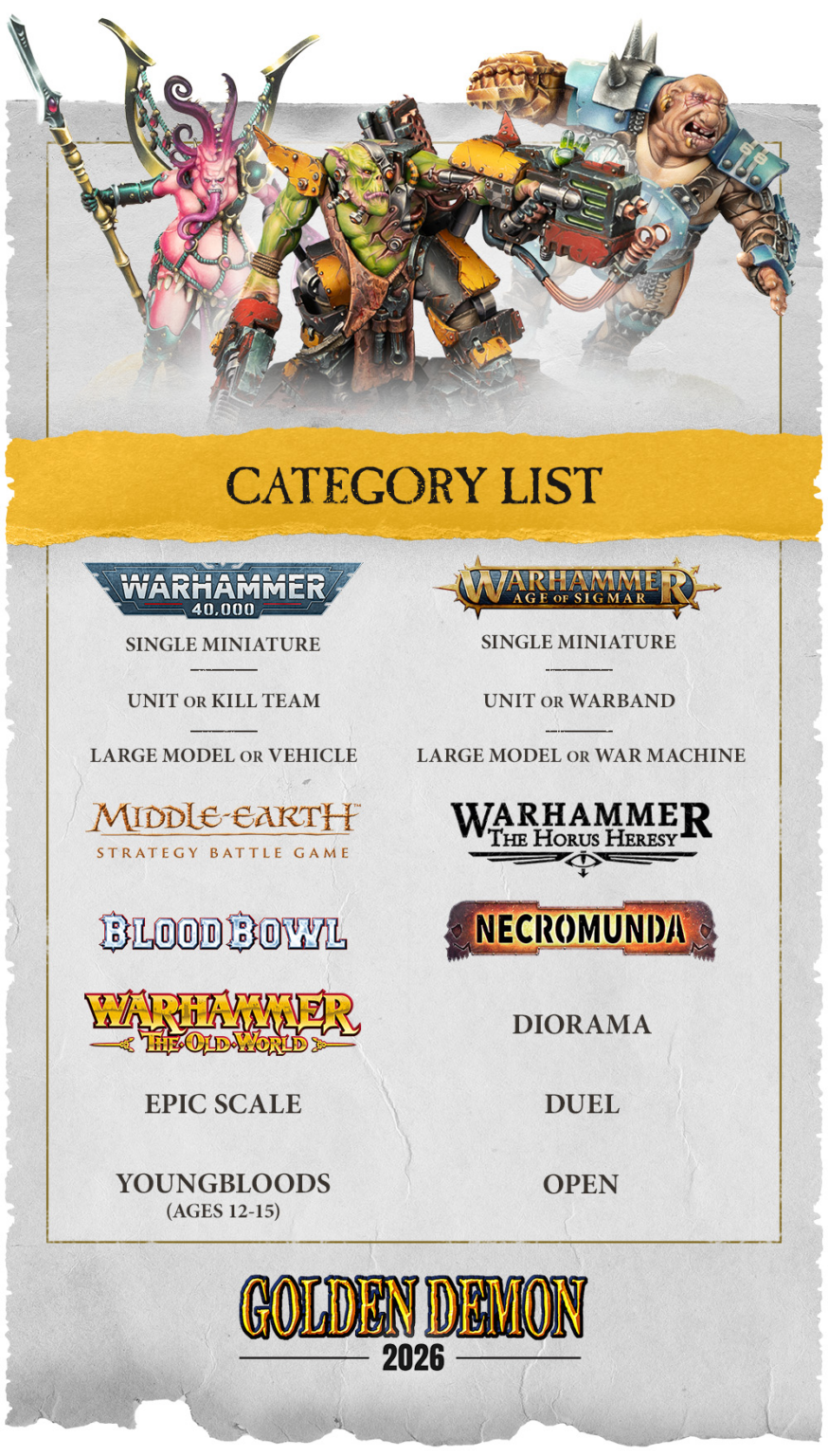 Golden Demon Returns To Adepticon 2026 First Stop Big Hobby Energy